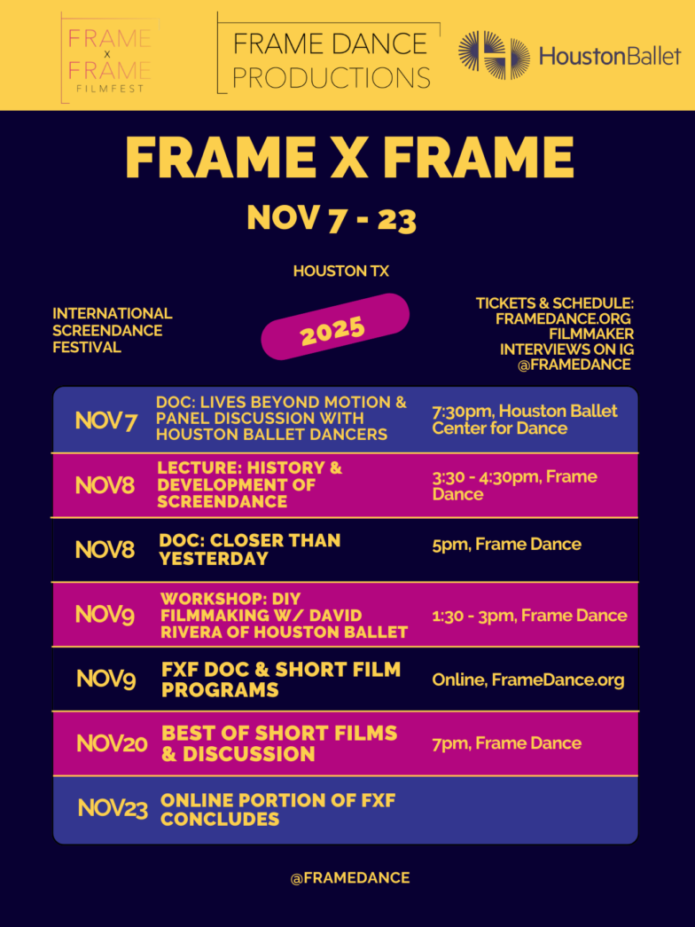 Frame x Frame Film Festival | Frame Dance | Houston, TX
